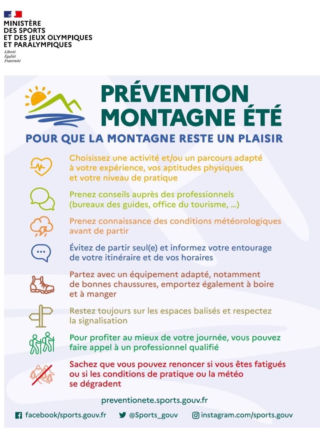 Des conseils pour une montagne en toute sécurité en été - Fédération ...